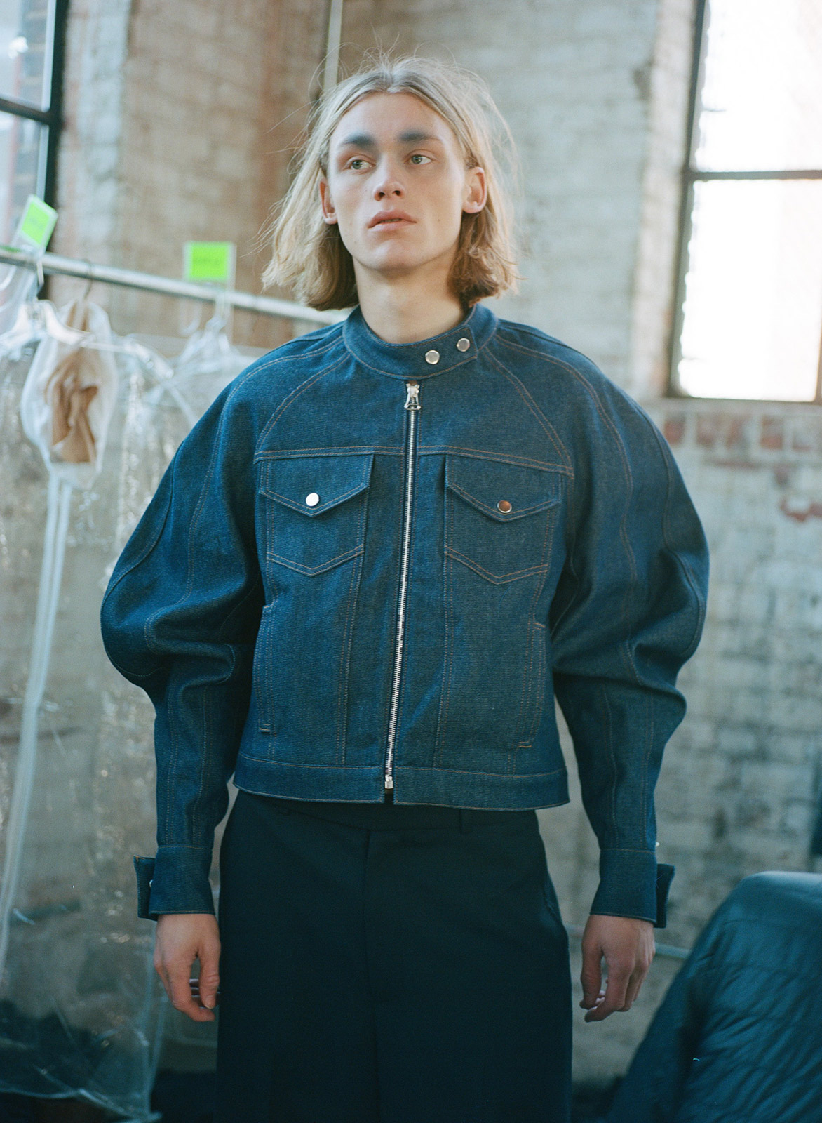 Cozying up backstage with Eckhaus Latta and Isamaya Ffrench