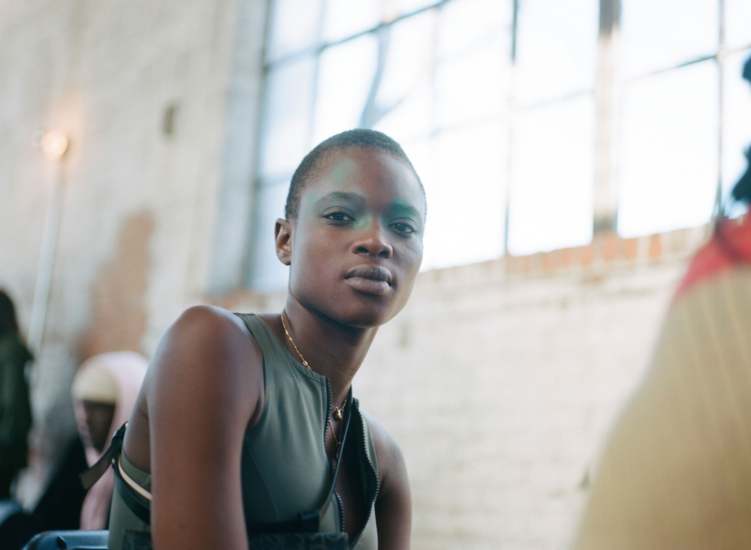 Cozying up backstage with Eckhaus Latta and Isamaya Ffrench