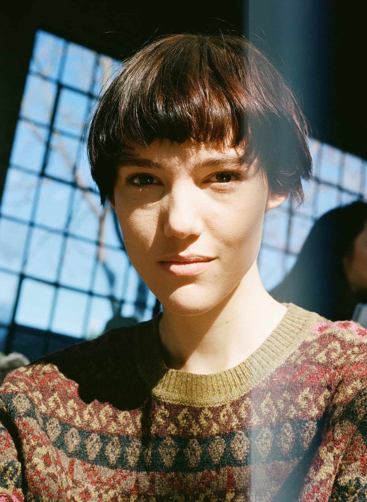 Cozying up backstage with Eckhaus Latta and Isamaya Ffrench