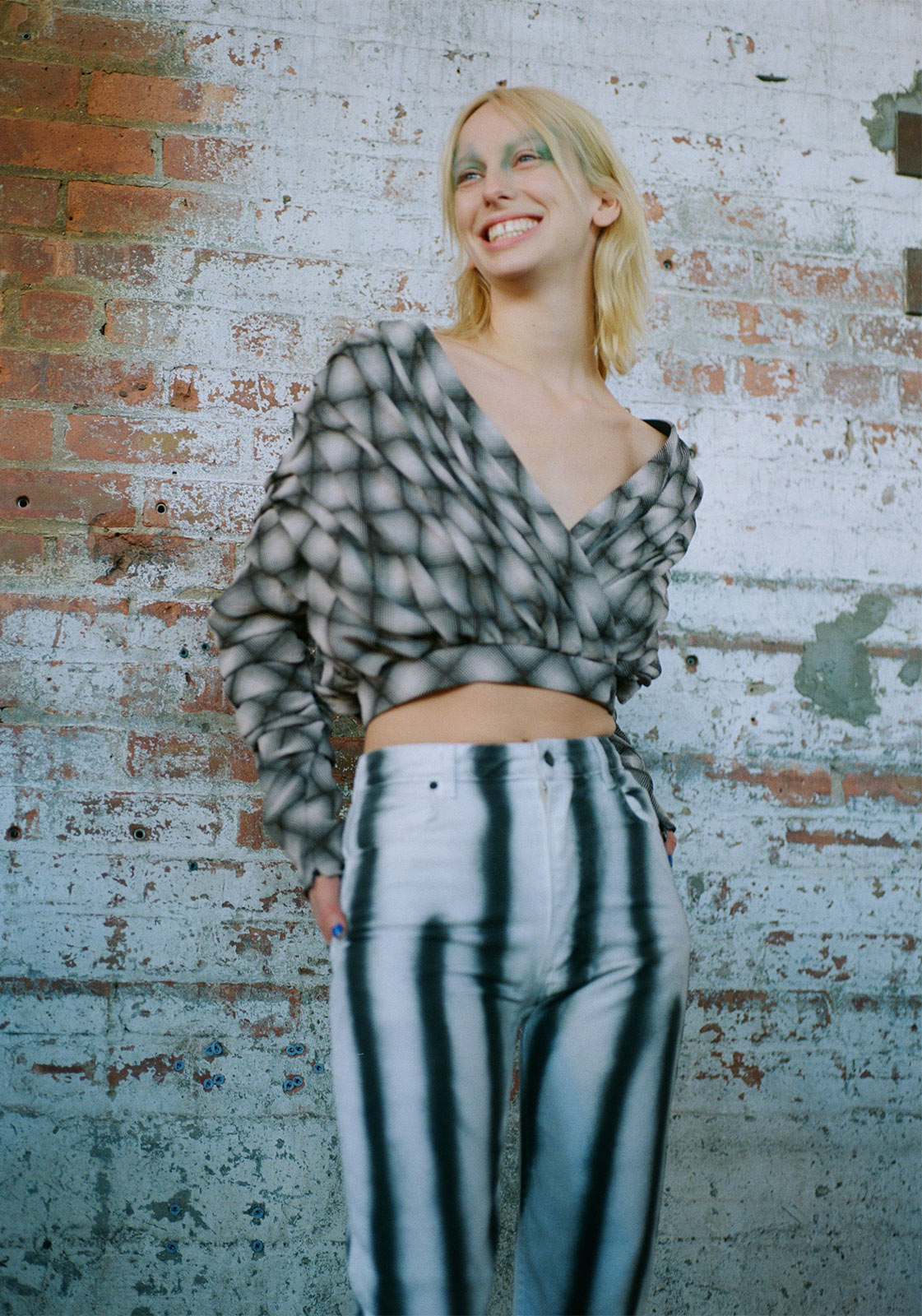 Cozying up backstage with Eckhaus Latta and Isamaya Ffrench