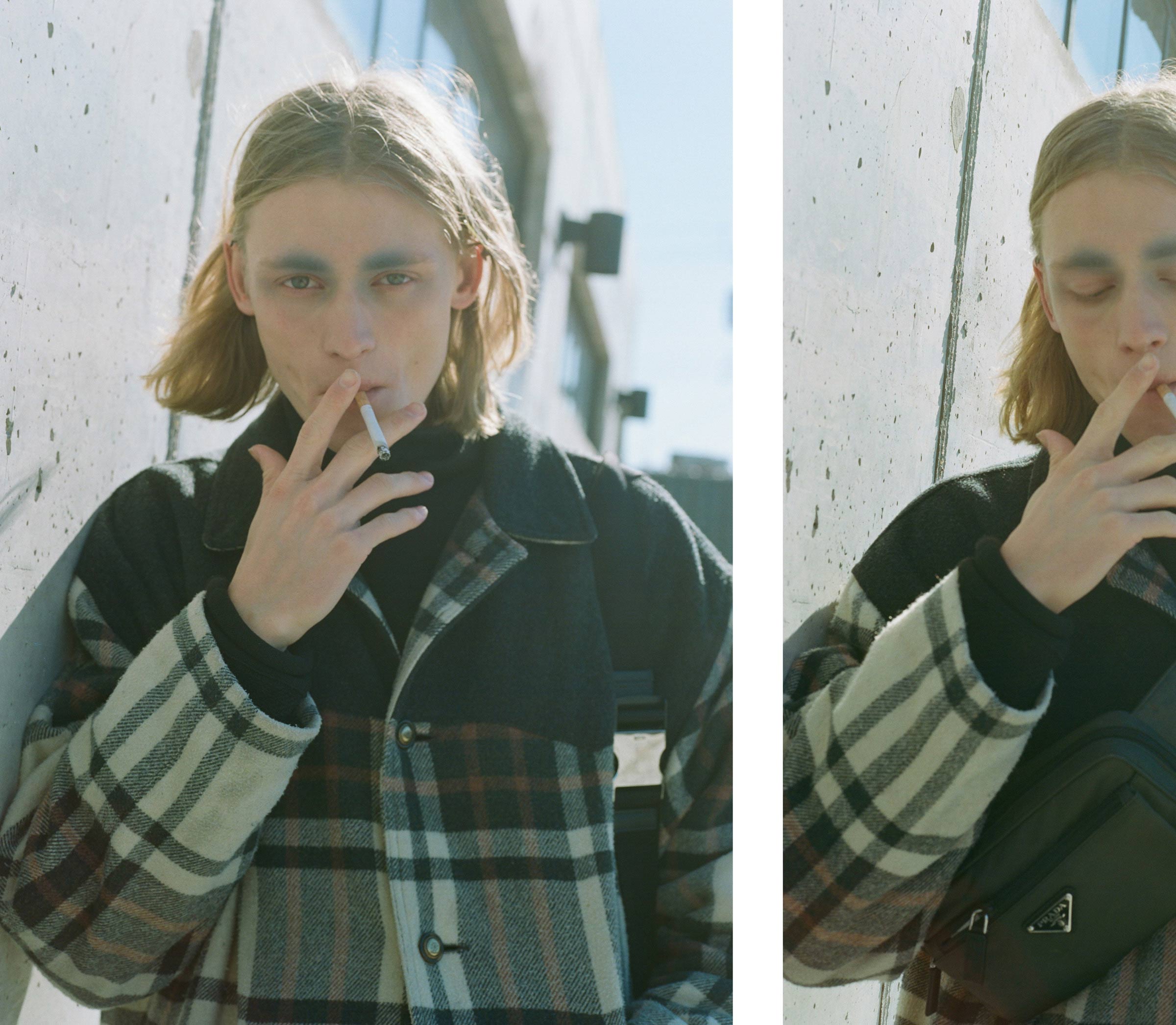 Cozying up backstage with Eckhaus Latta and Isamaya Ffrench