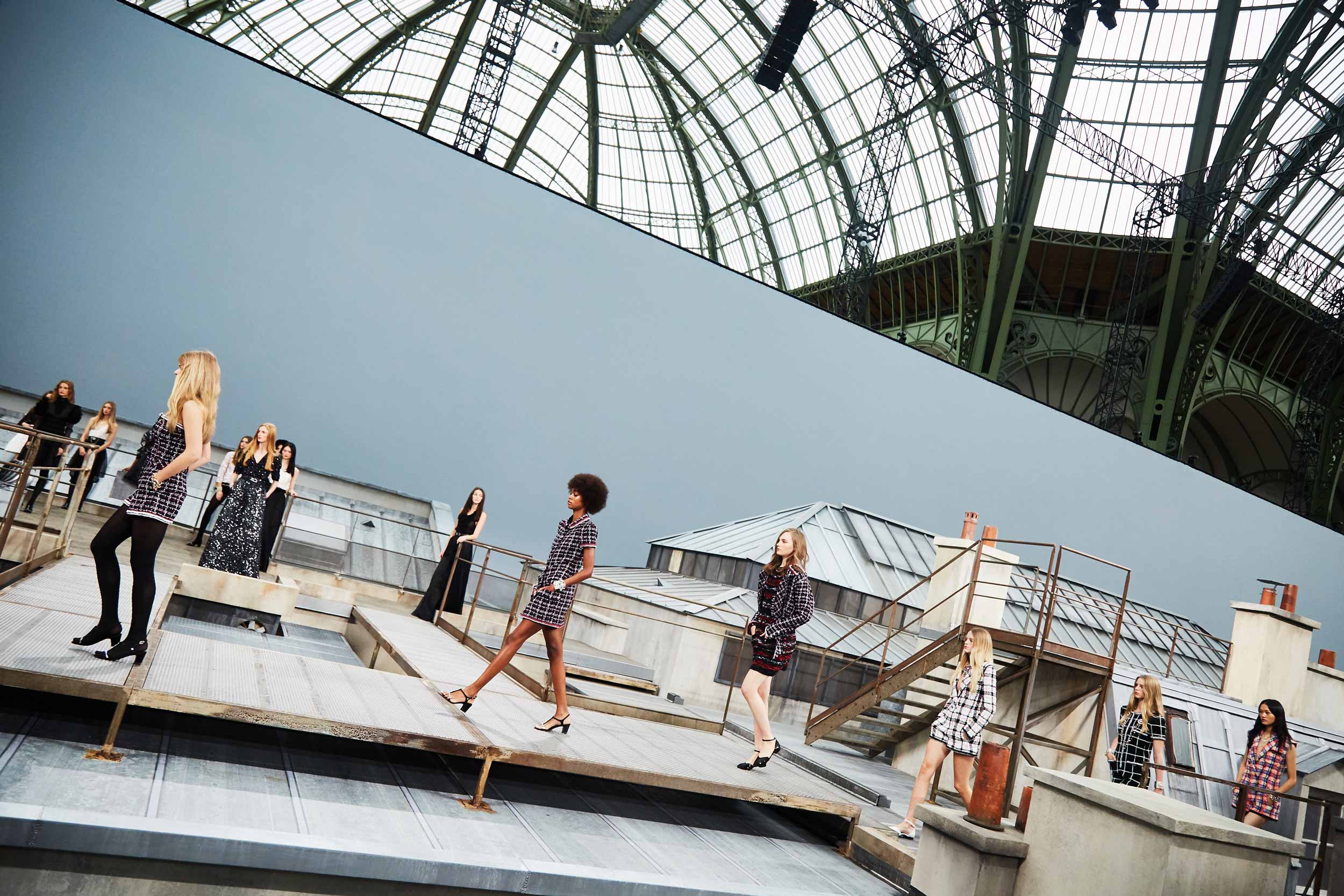 The Chanel woman has broken the glass ceiling and is lounging on the roof