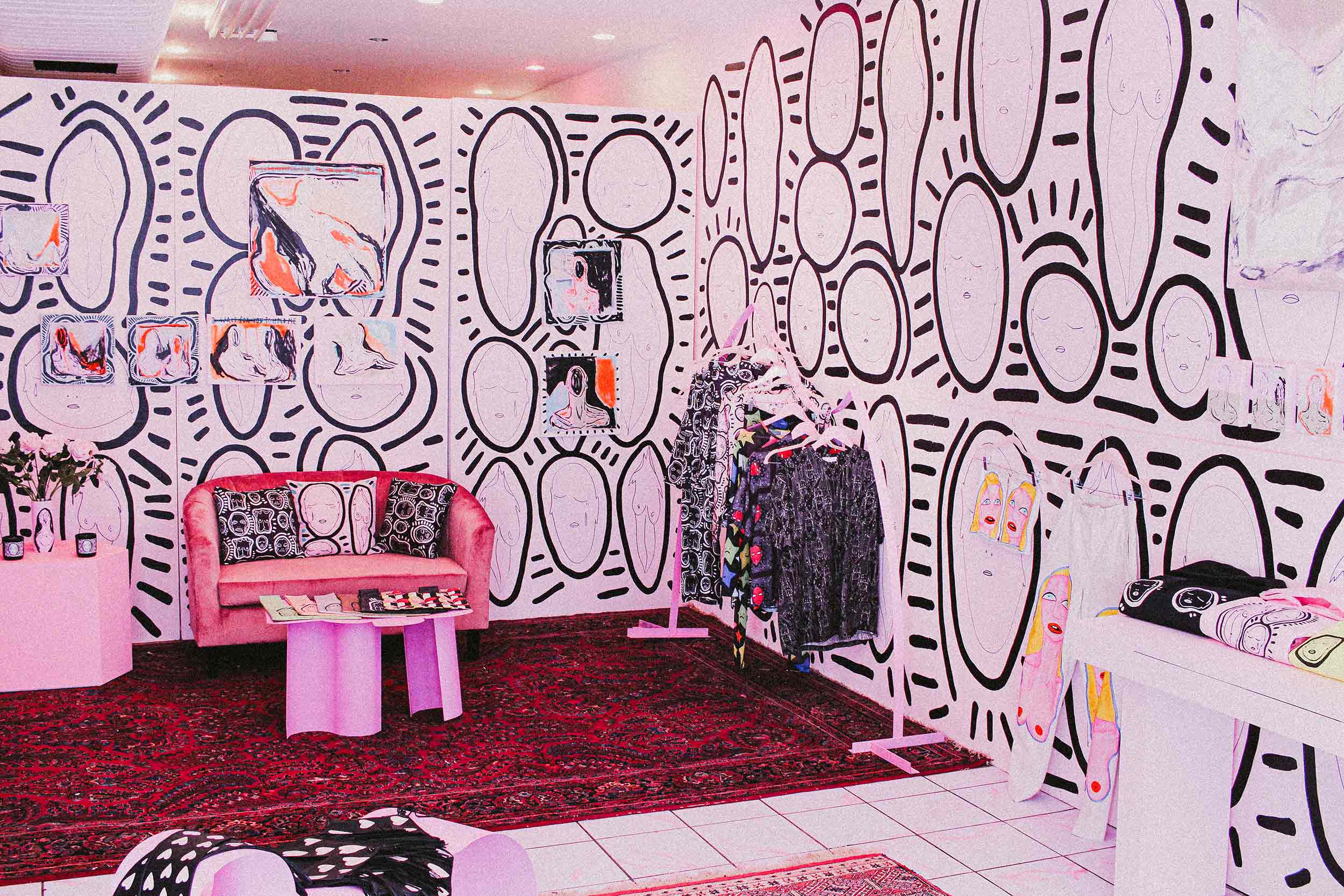Heaven and hell collide at Patrick Church’s colorful pop up store