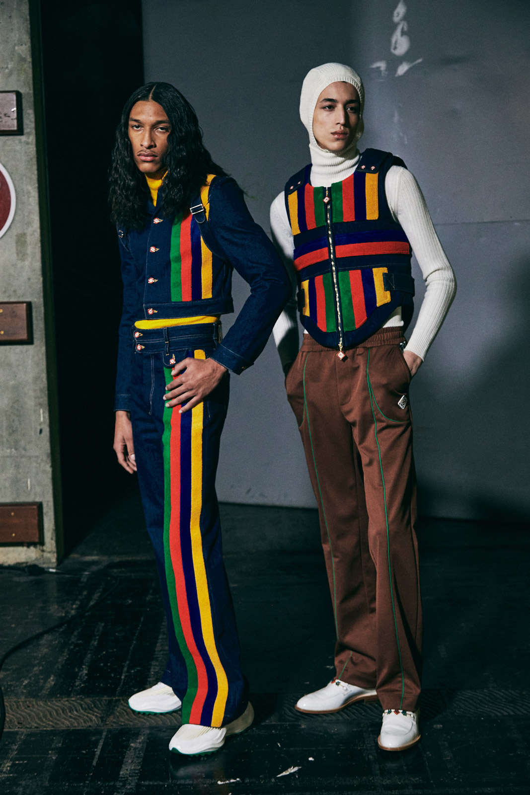 Casablanca designer Charaf Tajer and Syrian activist Yusra Mardini on ...