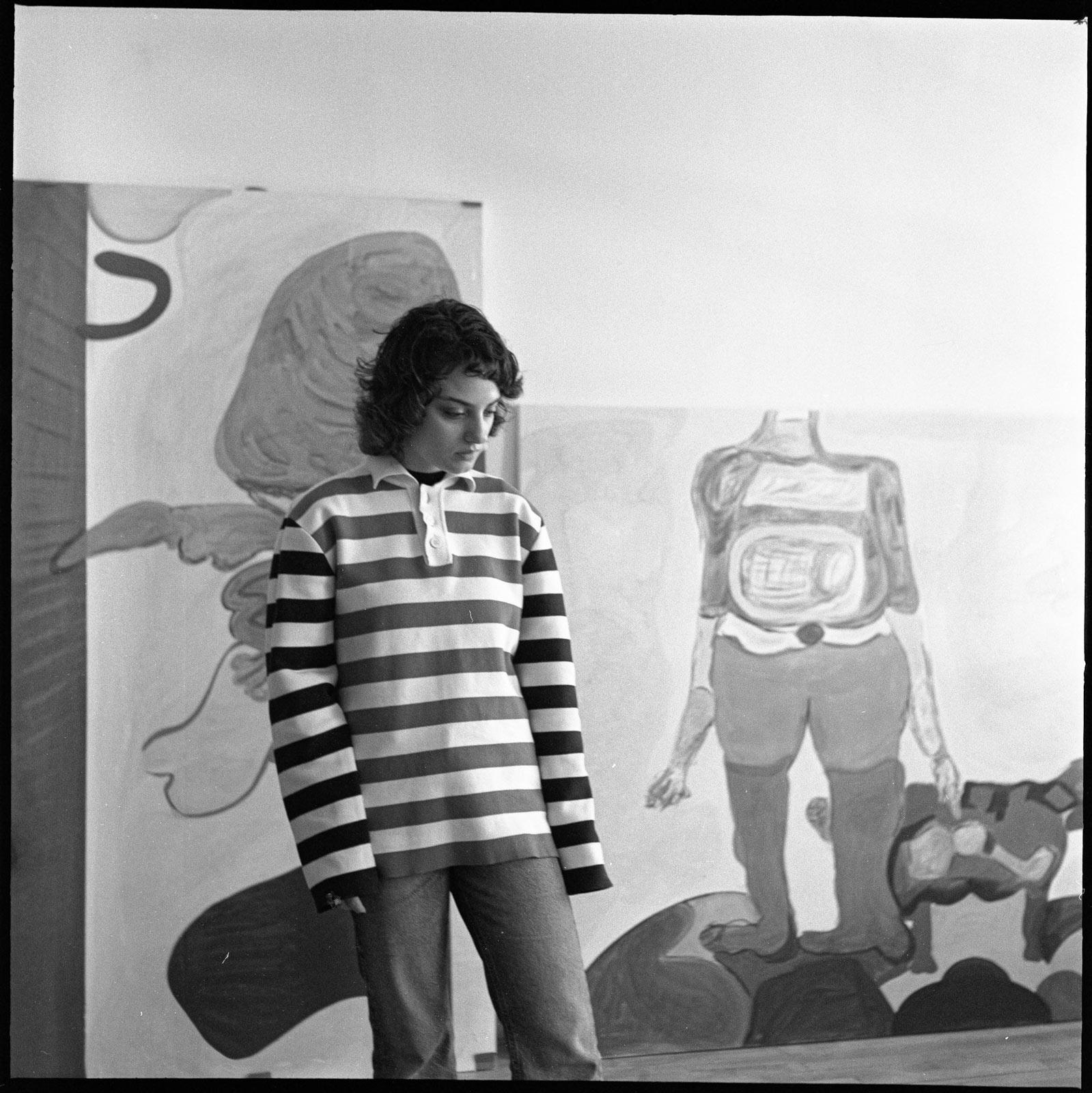 Tamo Jugeli lets the process lead her paintbrush