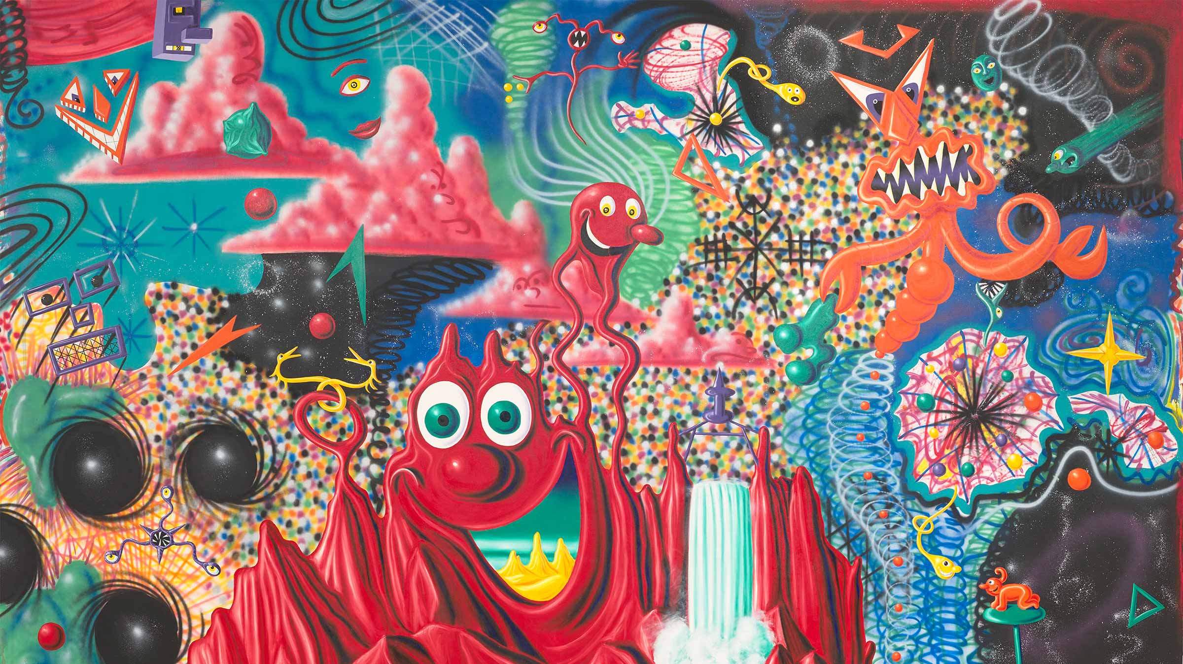 Kenny Scharf’s technicolor vision comes alive at the Brant Foundation